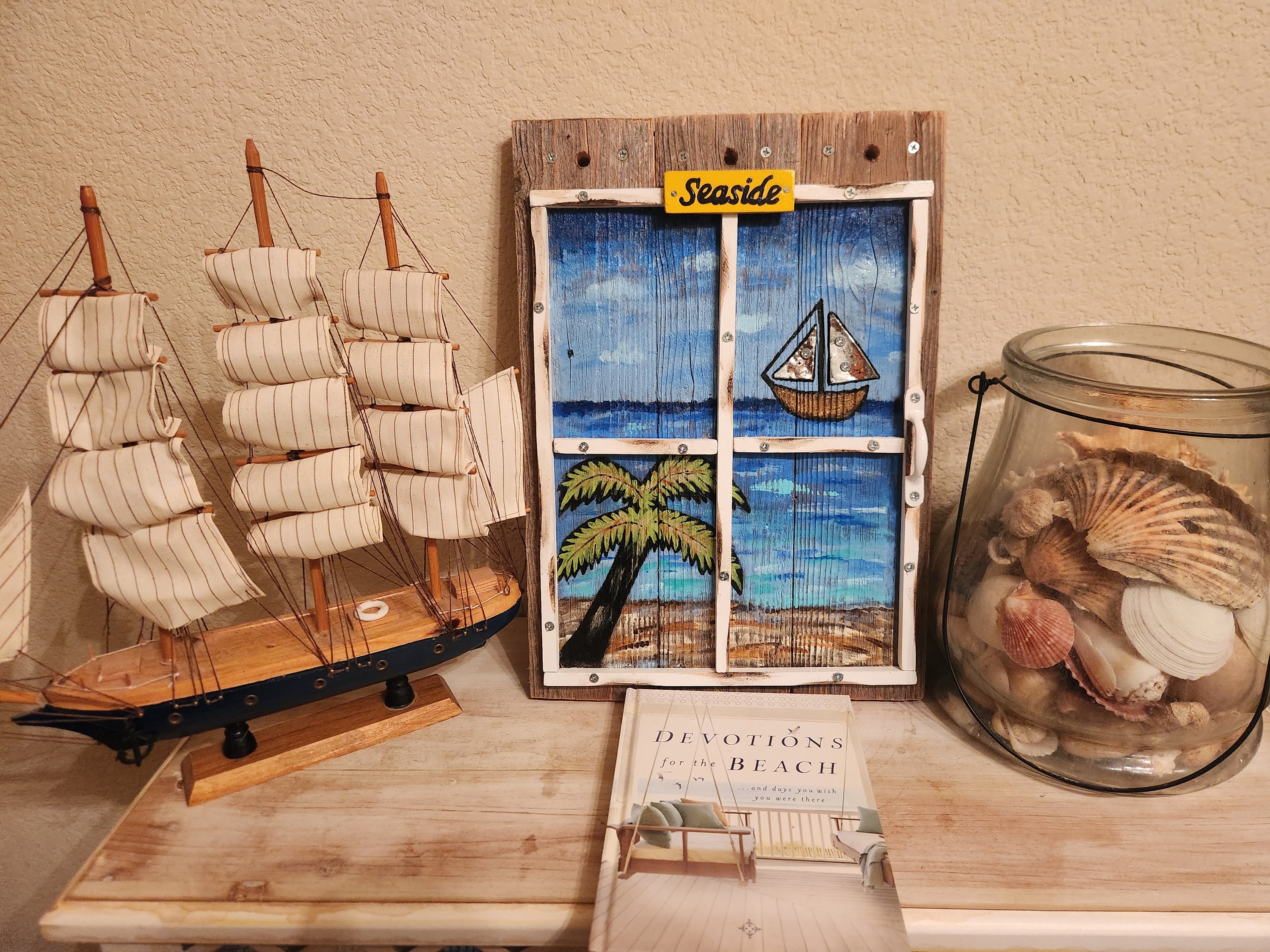 Ocean Beach Window Wall Decor - Etsy