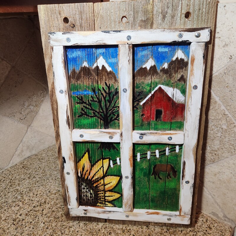 Primitive Window Decor - Etsy