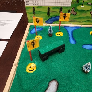 Miniature Golf Putting Board Game - Etsy