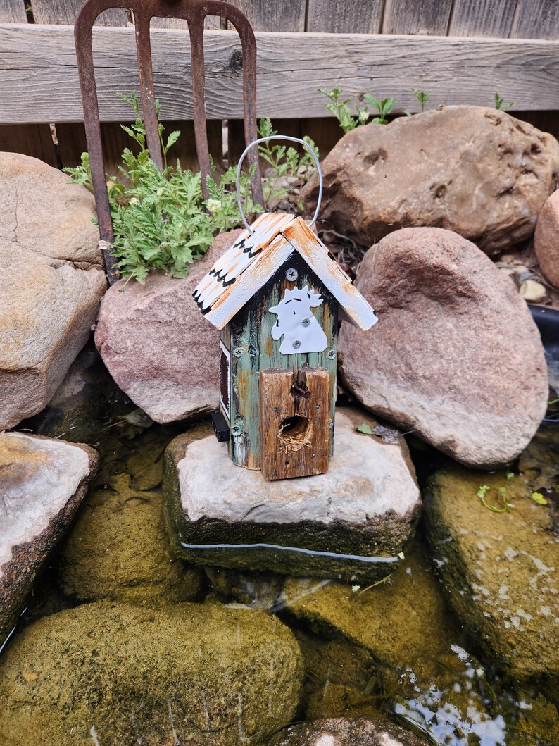 Rustic Small Barn Birdhouse - Etsy