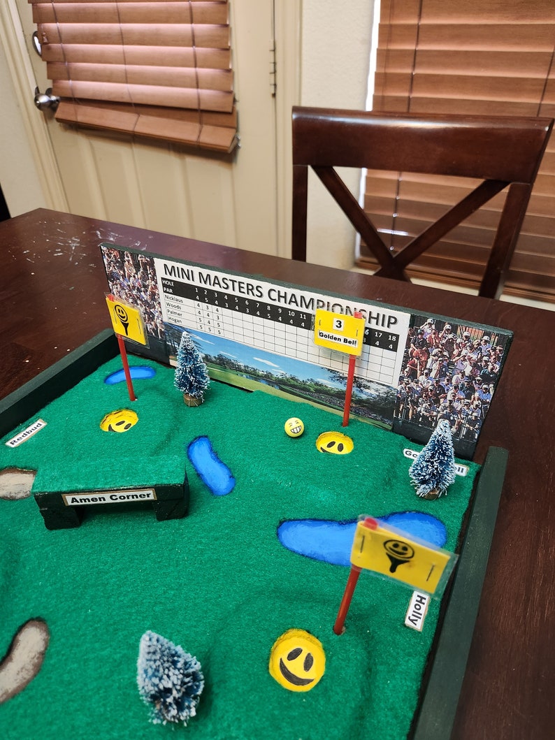 Cornhole Miniature Indoor Golf Board Game - Etsy