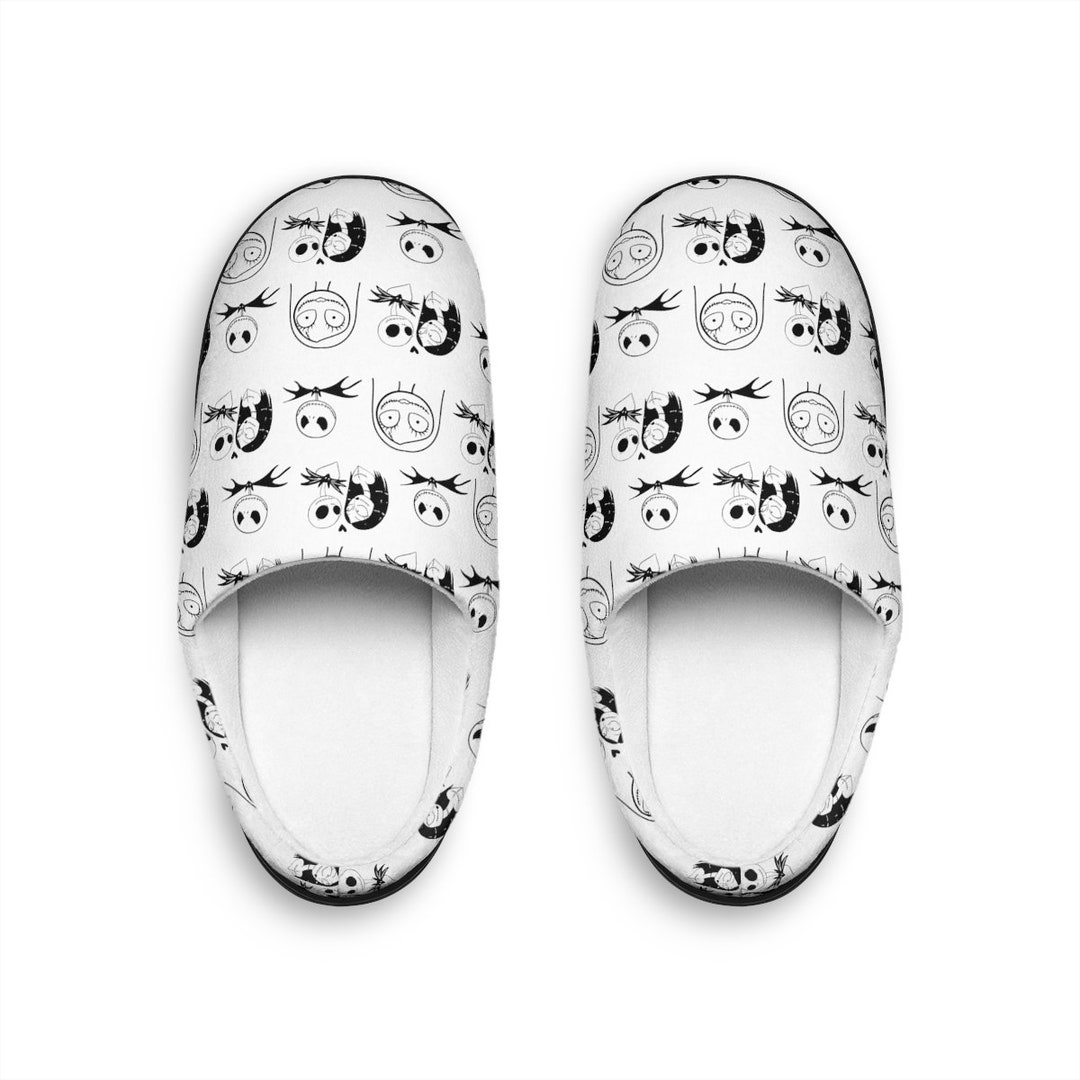 Jack and Sally Men's Indoor Slippers, Nightmare Before Christmas ...