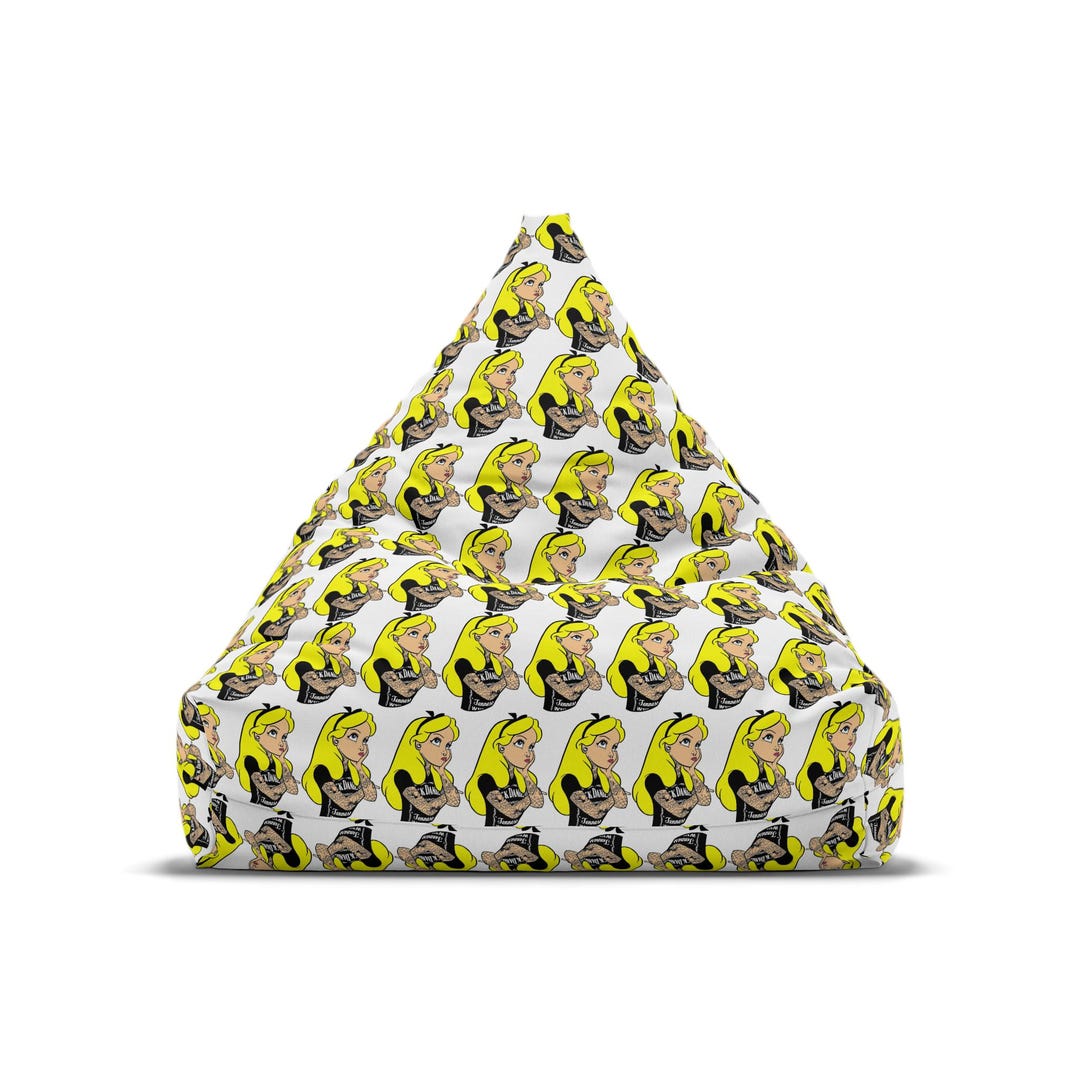 Gothic Alice in Wonderland Bean Bag Chair Cover, Disney Bean Bag Cover ...
