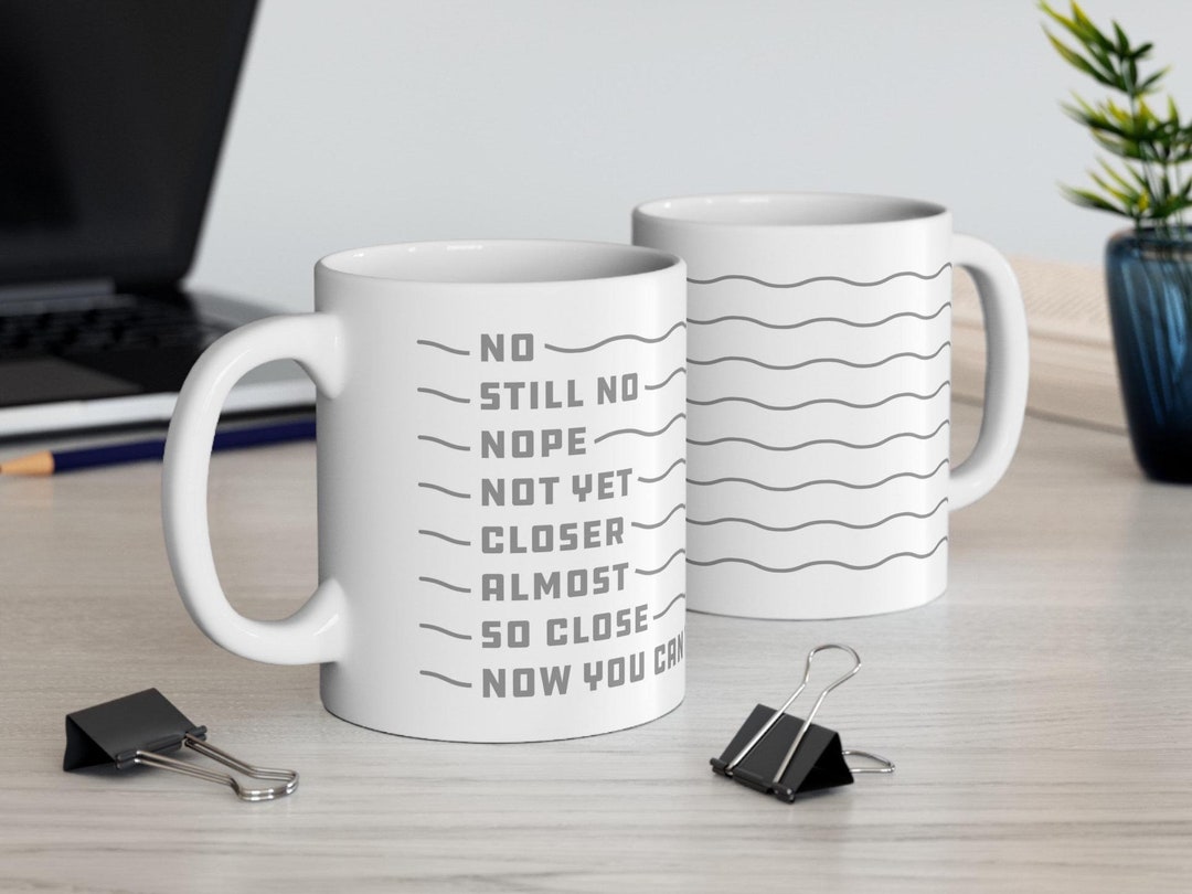 No Talking Coffee Mug: Funny Office Gift - Etsy
