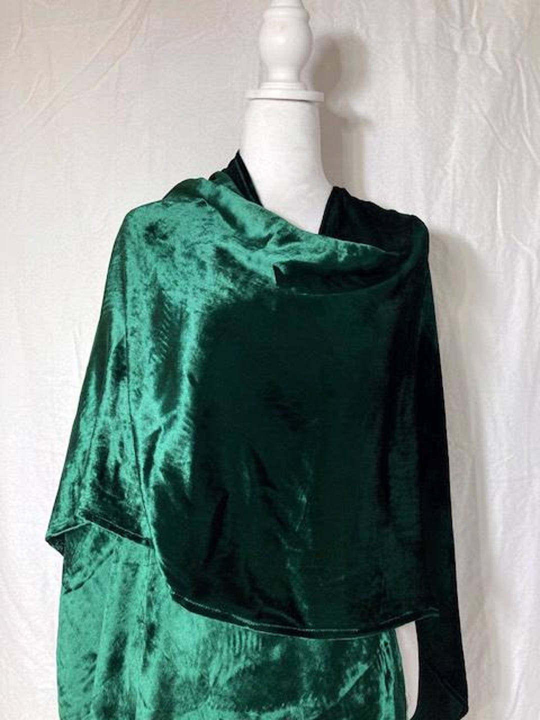 Emerald Green Silk Velvet Luxury Wrap - Etsy