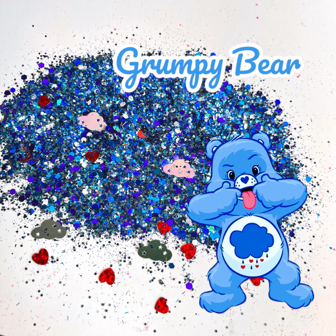 Grumpy Bear, Care Bears Inspired Glitter Mix, Glitter for Craft, Nail ...