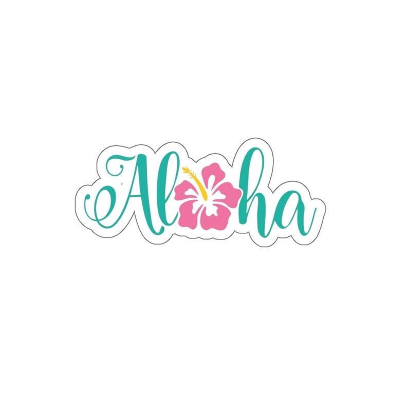 Aloha Sticker, Floral Hawaii, Travel, Luau, Trip Gifts, Sticker, Girl ...