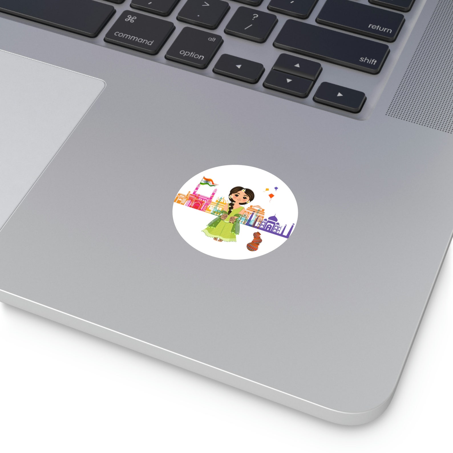 Indian Desi Girl Sticker, Hindu, Indian Flag, Holi, Hinduism, Sari ...
