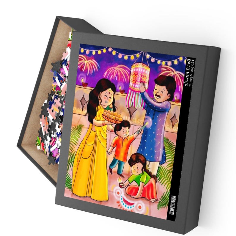 Happy Diwali Puzzle Hindi Festival Gift Game Puzzle Holi Gift Indian ...