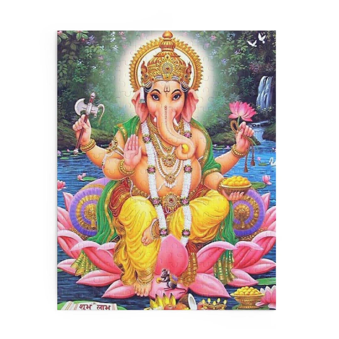 Diwali Ganesha Puzzle Hindi Festival Gift Game Puzzle Holi Gift Indian ...