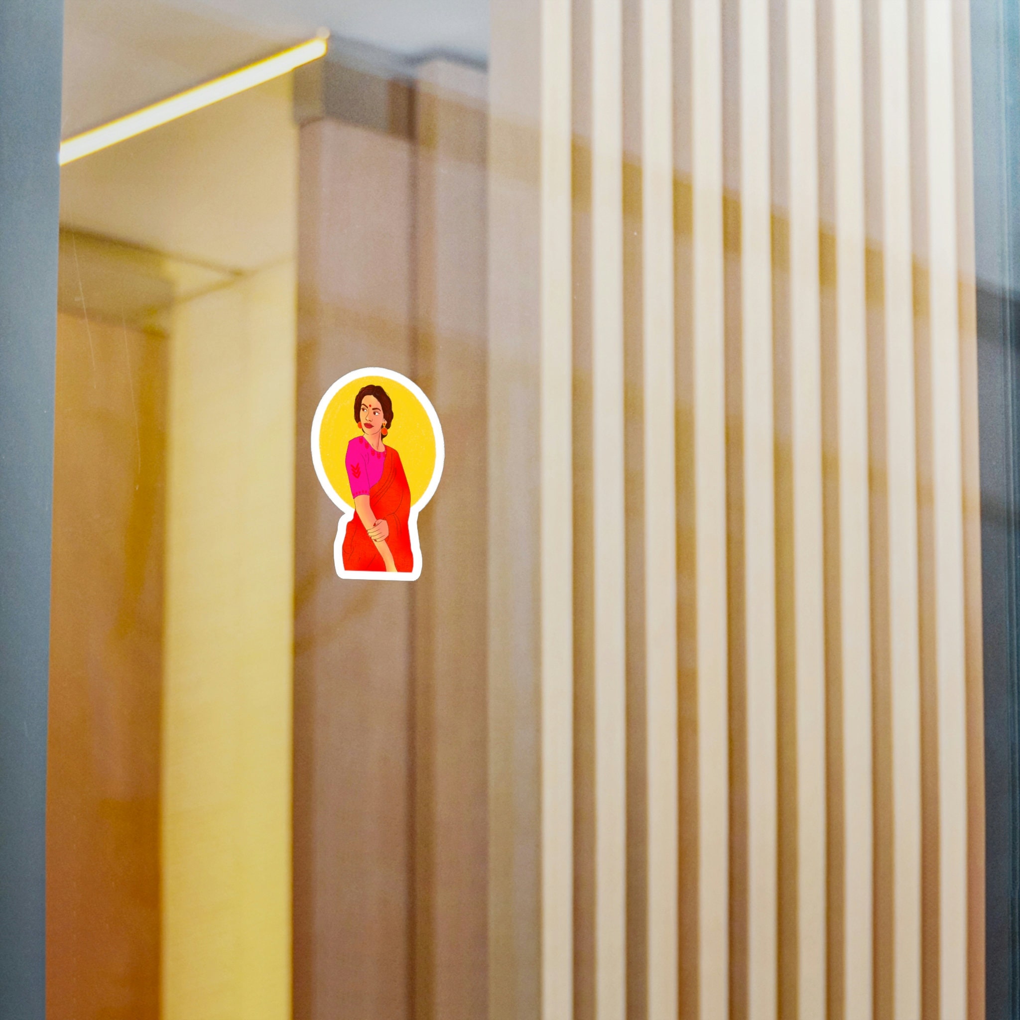 My Desi Girl Sticker, Indian Girl, Colorful Sari Sticker, Hindu Sticker ...