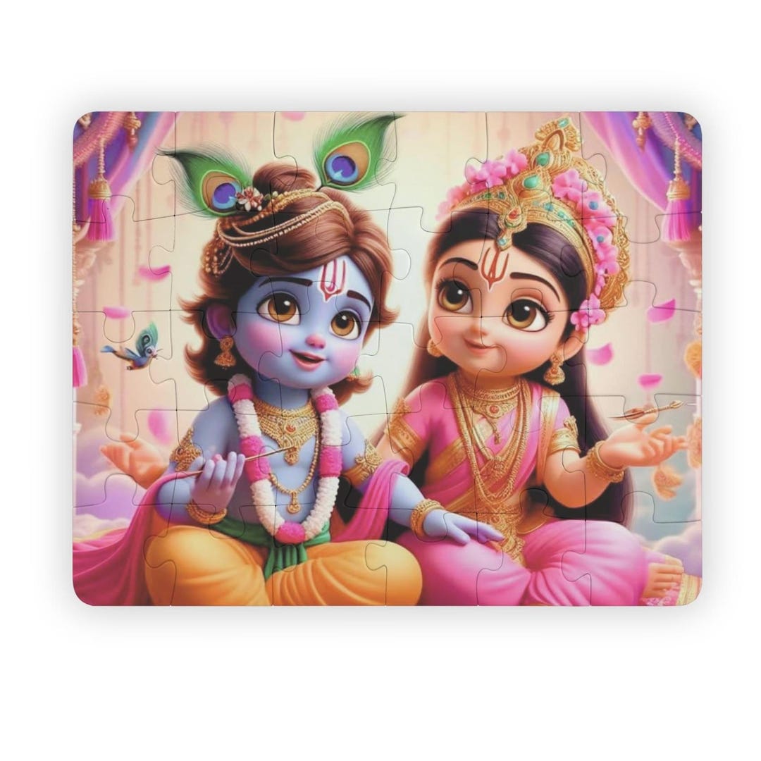 Diwali Radha Krishna Puzzle Hindi Festival Game Puzzle Holi Gift Indian ...