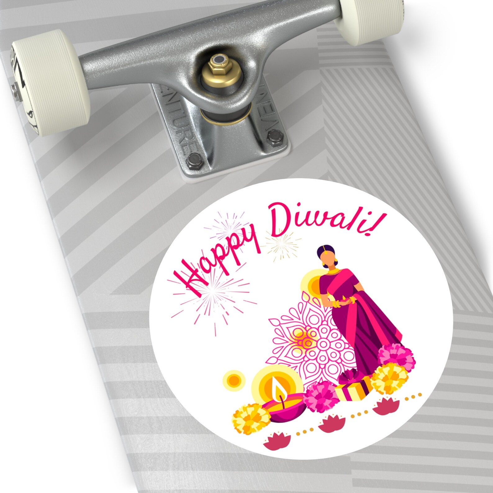 Happy Diwali, Diwali Hindu Sticker, Deepavali, Festival of Lights, Diya ...