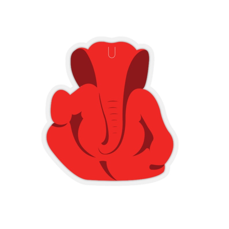 Ganesha Sticker, Eternal Bliss Logo, Ganesh Lucky Decal, Hindu God ...