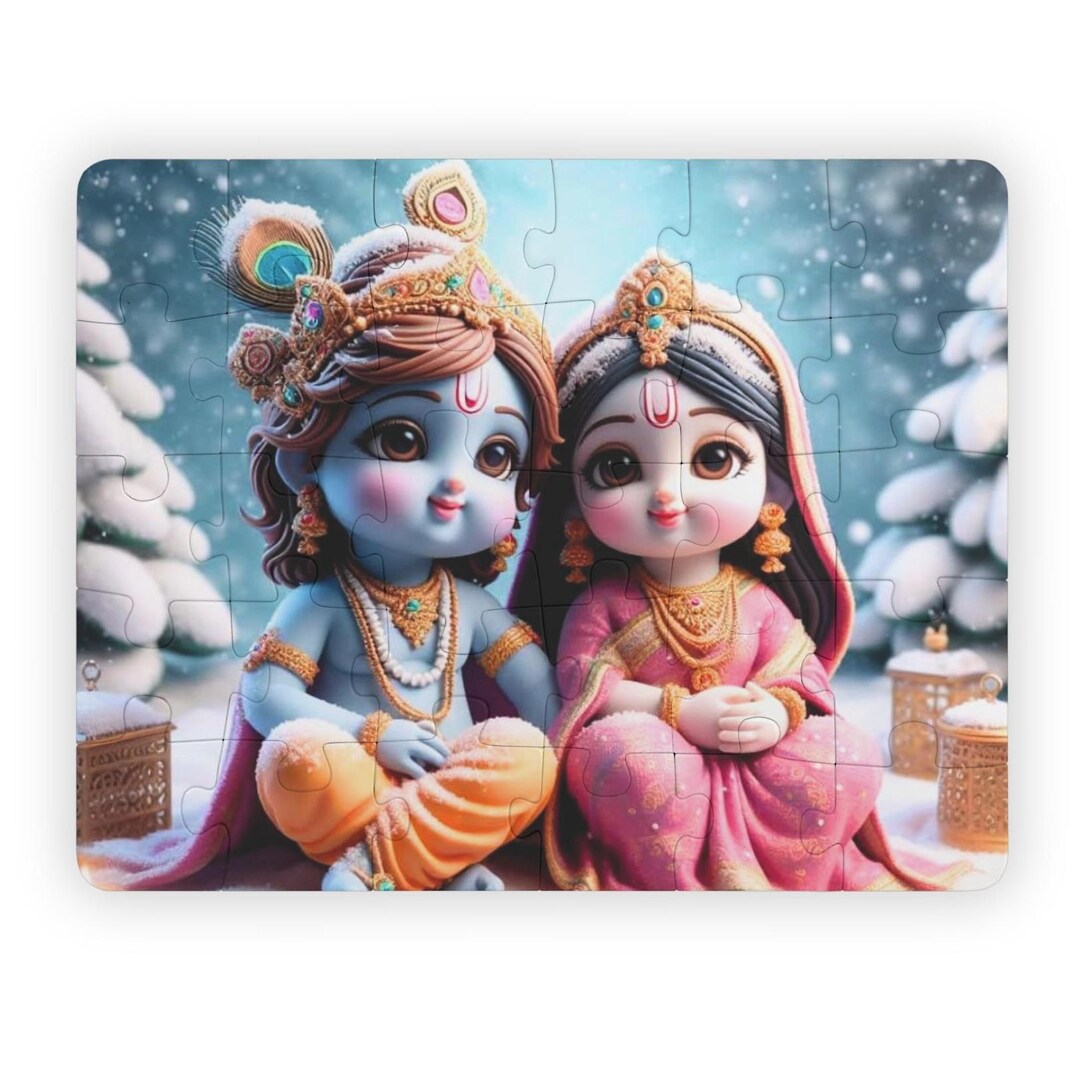 Diwali Radha Krishna Puzzle Hindi Festival Game Puzzle Holi Gift Indian ...