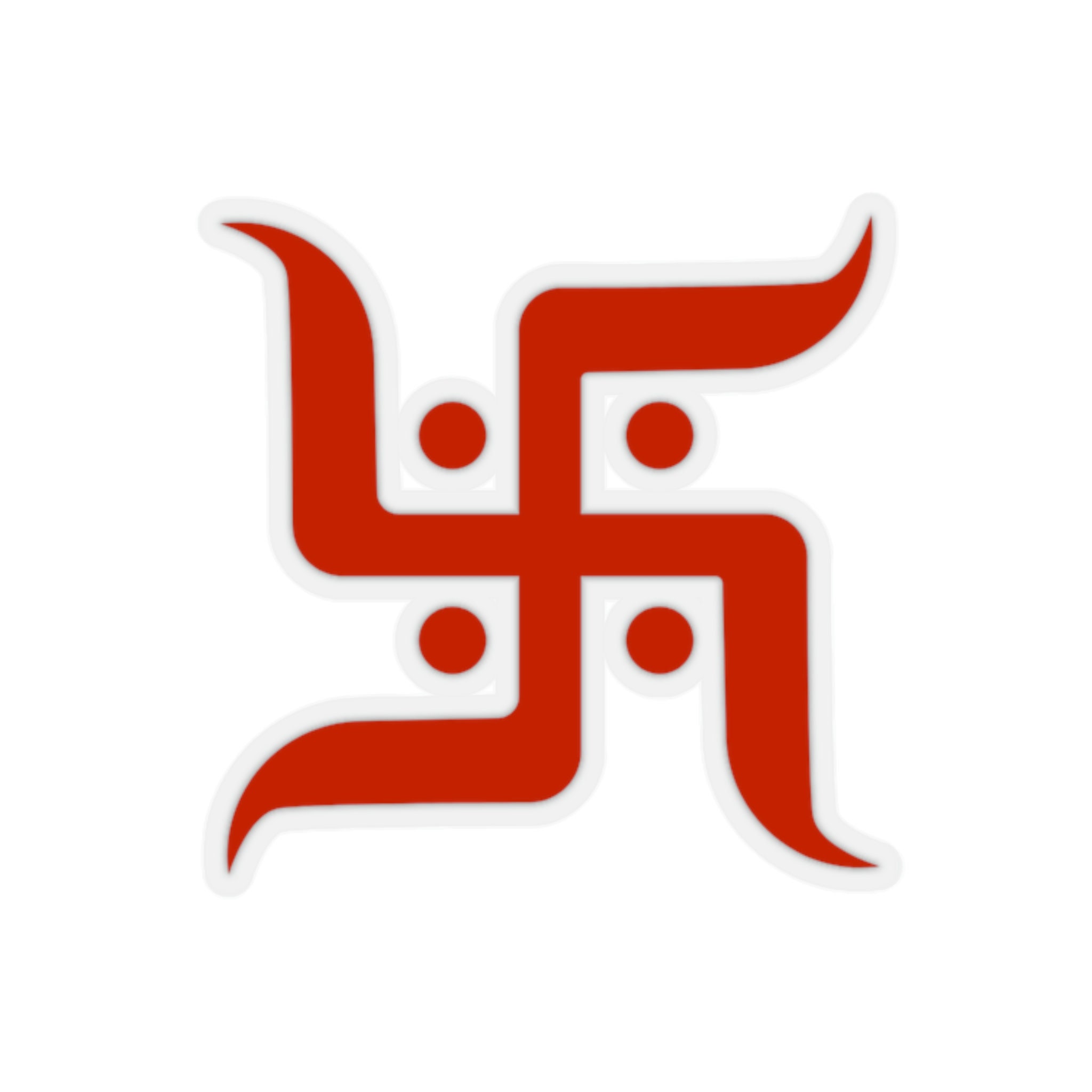 Hindu Swastika Kiss Cut Decal, Car Decal, Hindu Wedding, Om Shanti ...