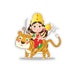 Durga Ma Sticker, Hindu Journal Sticker, Transparent, Hindu Deity ...