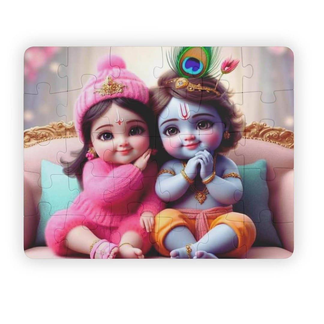 Diwali Radha Krishna Puzzle Hindi Festival Game Puzzle Holi Gift Indian ...
