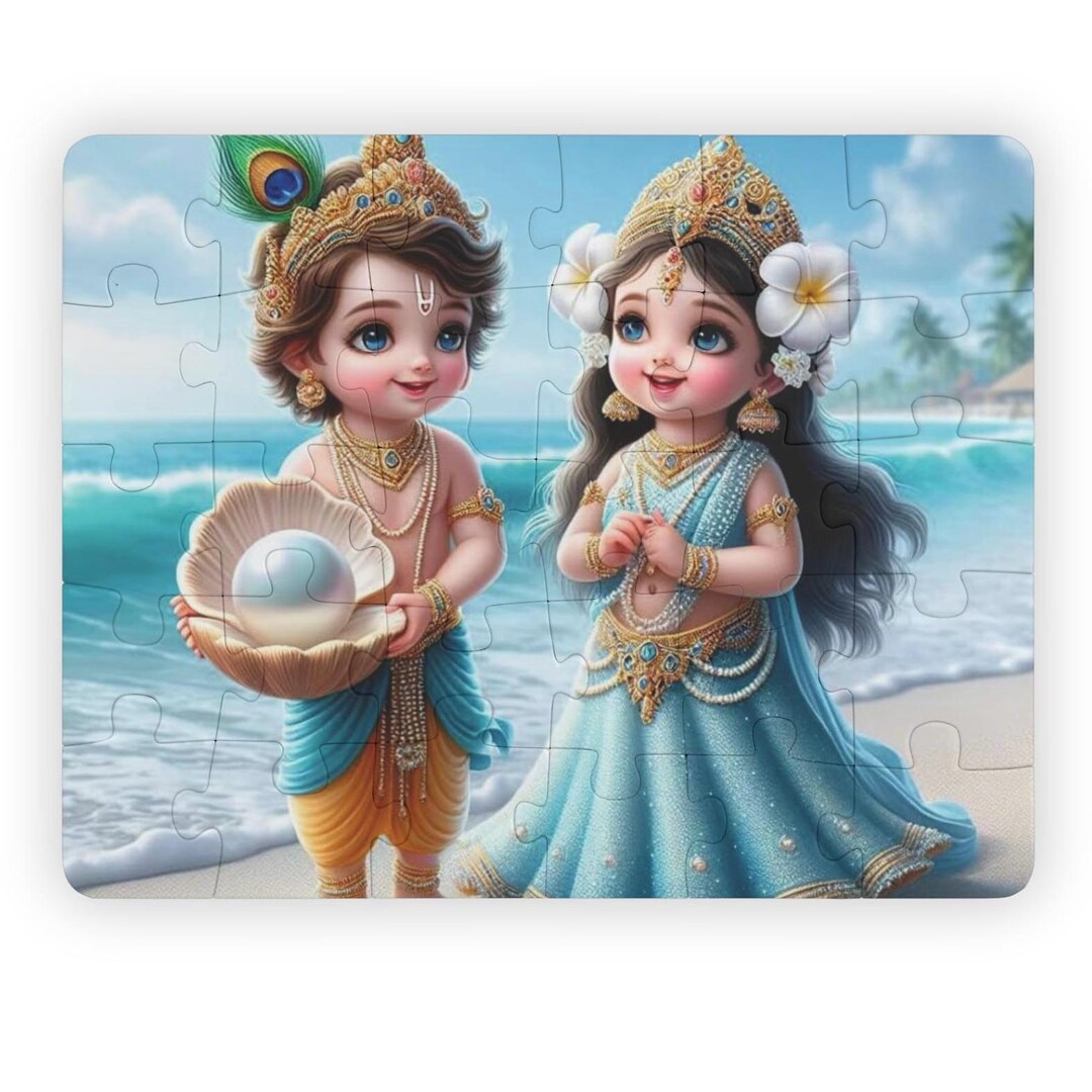 Diwali Radha Krishna Puzzle Hindi Festival Game Puzzle Holi Gift Indian ...