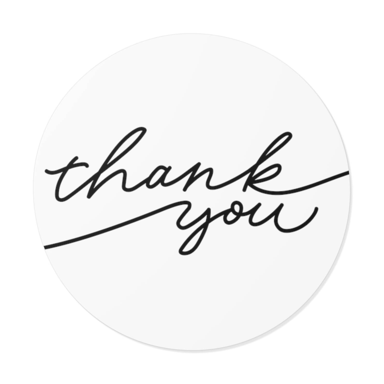 Thank You Sticker, Wedding Sticker, Thank You, Label, Gratitude Sticker ...
