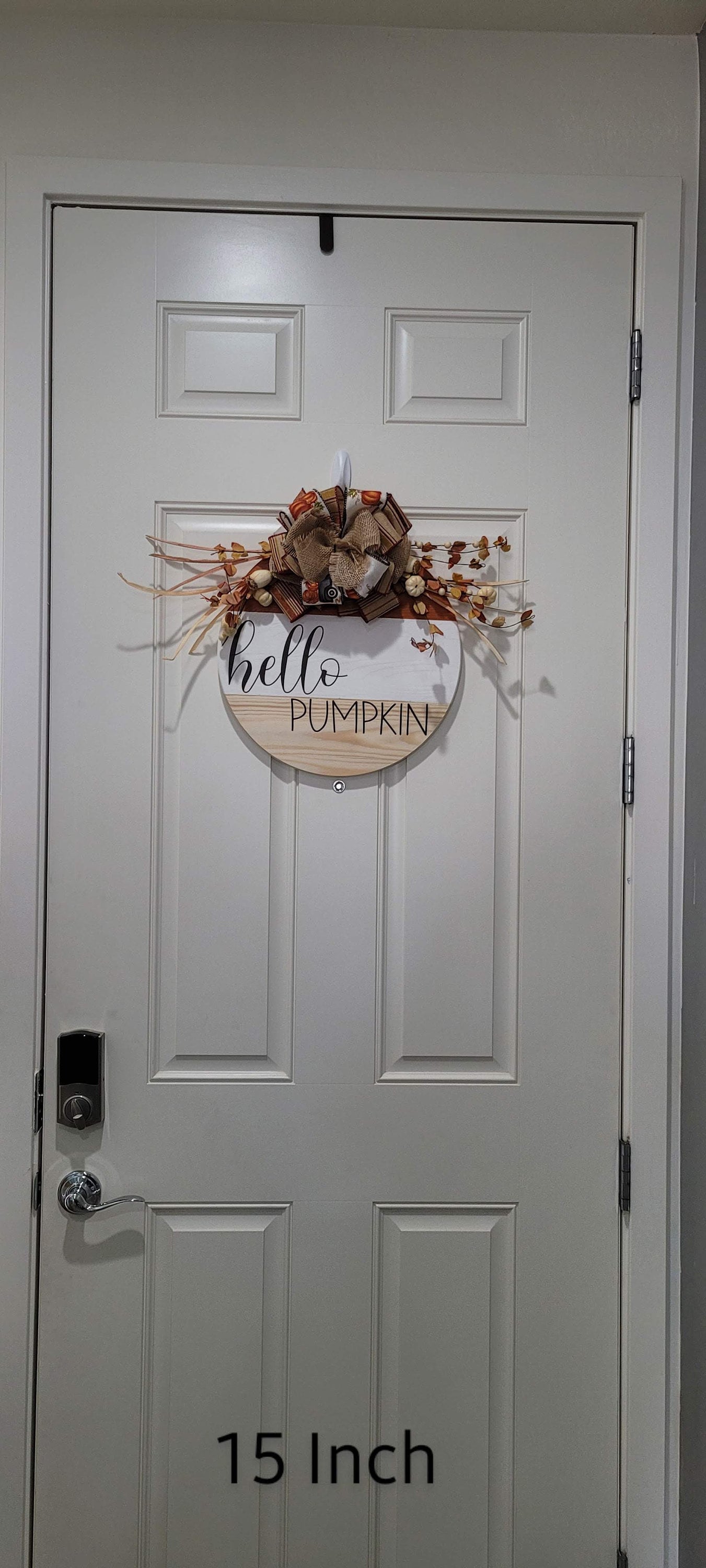 Hello Pumpkin Door Hanger Front Door Decor Front Door - Etsy