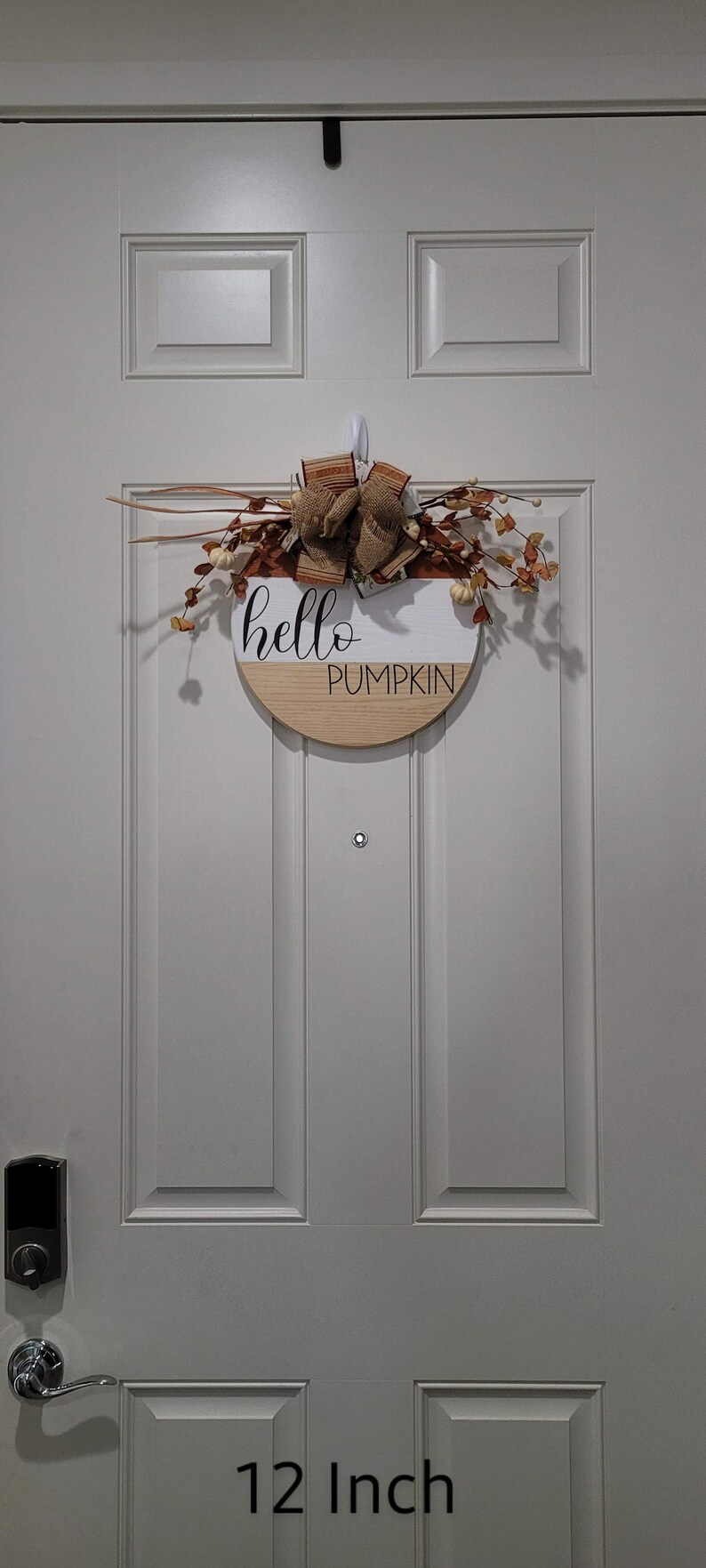 Hello Pumpkin Door Hanger Front Door Decor Front Door - Etsy