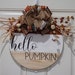Hello Pumpkin Door Hanger Front Door Decor Front Door - Etsy