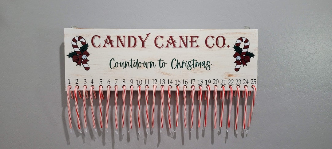 Christmas Countdown | Candy Cane Countdown |christmas Advent Calendar ...