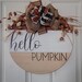 Hello Pumpkin Door Hanger Front Door Decor Front Door - Etsy
