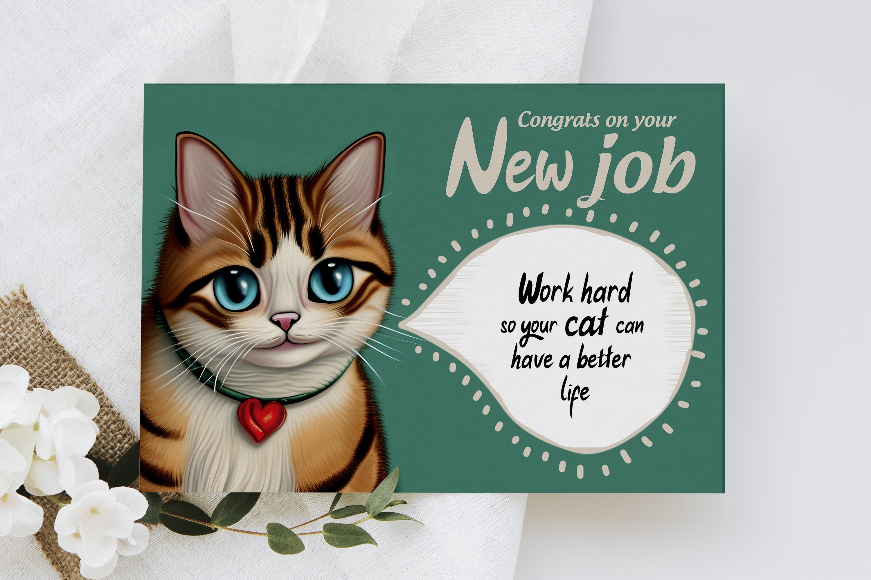 Congratulations New Job Cat