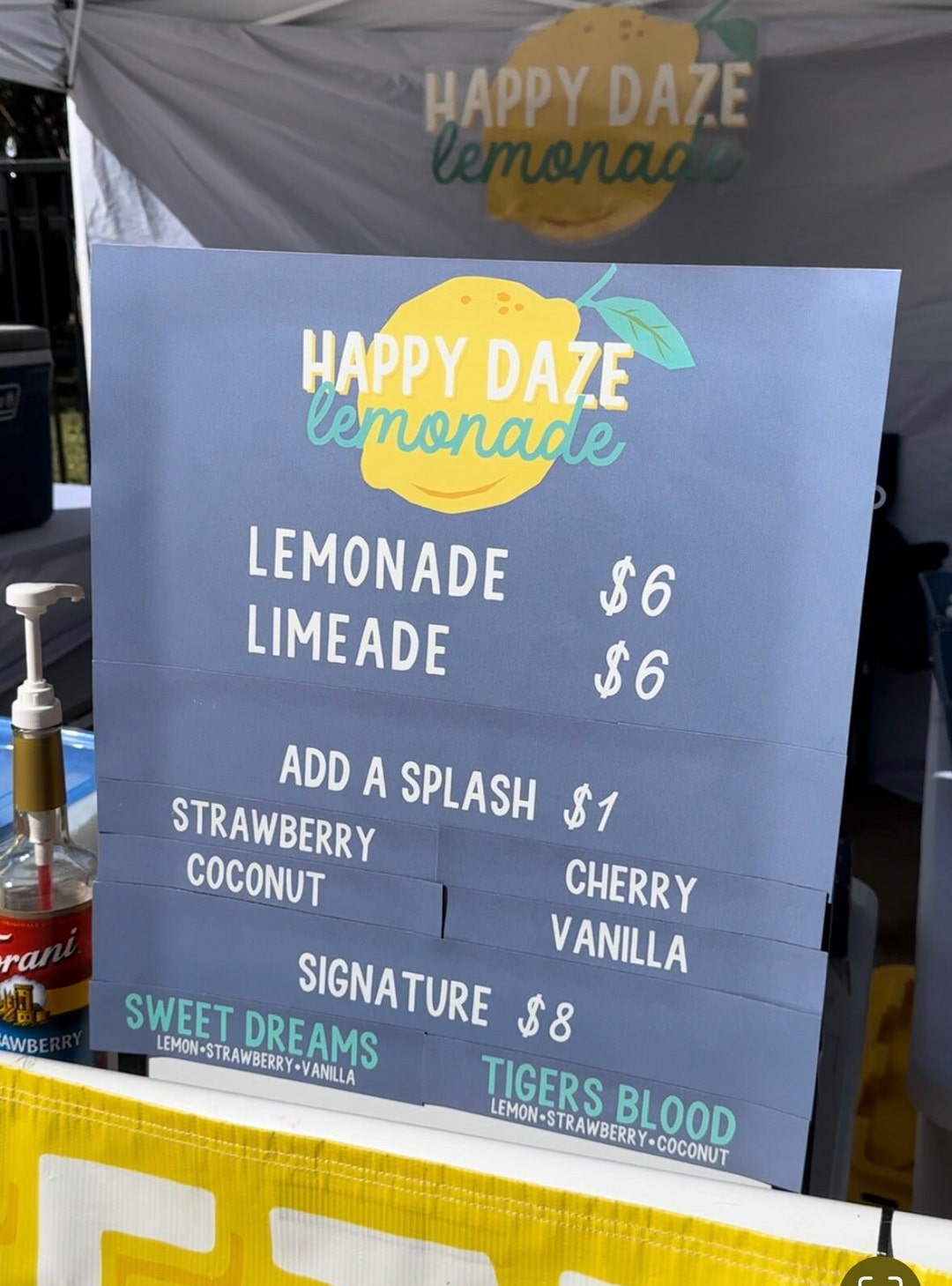 Lemonade Sign Template Download Vendor Market Small Business Template ...