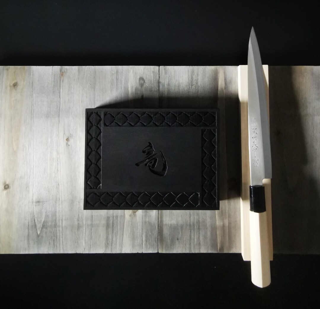 Mini Japanese Sushi Sashimi Cutting Board Custom Dragon Scale Engraved ...