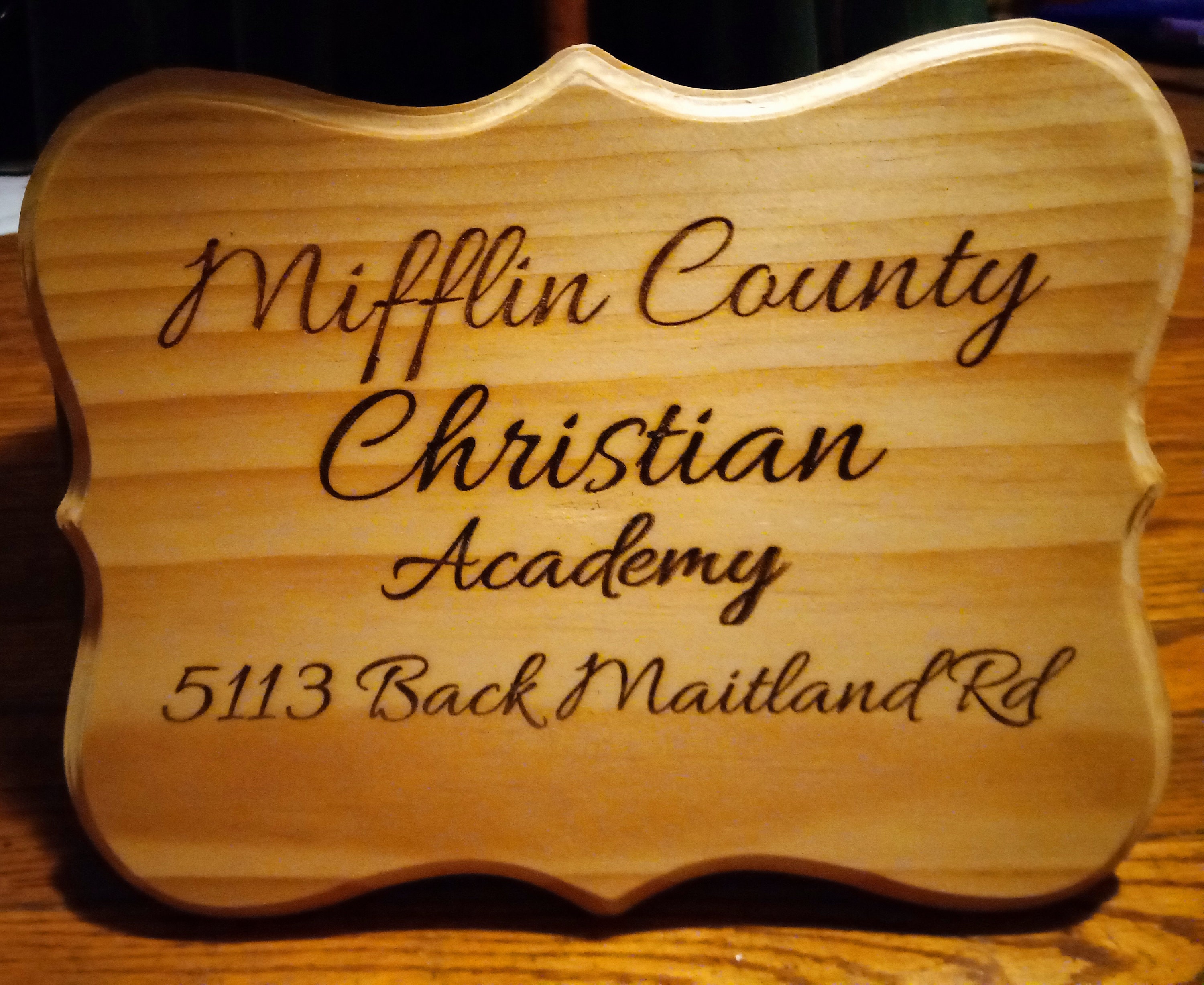 Name Plaque Front Door Sign Personalize Engraved With Hanging Bracket ...