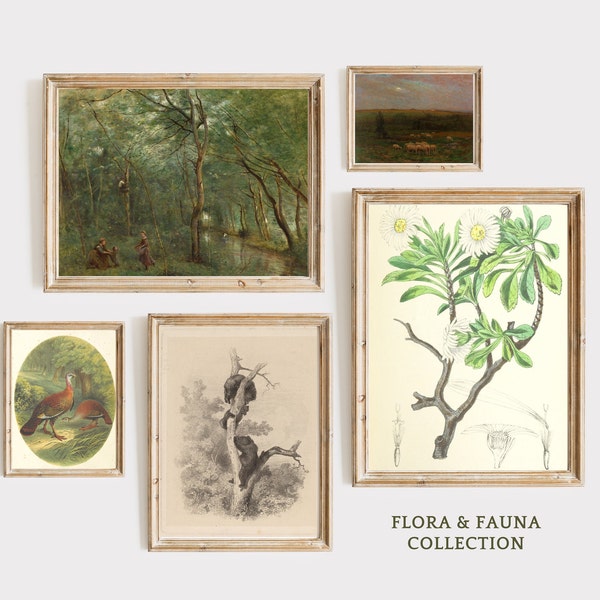 Flora and Fauna Art - Etsy UK