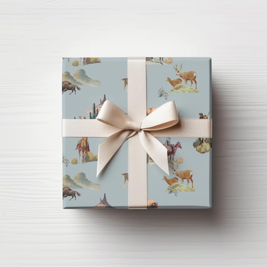 Vintage Western Wrapping Paper - Etsy