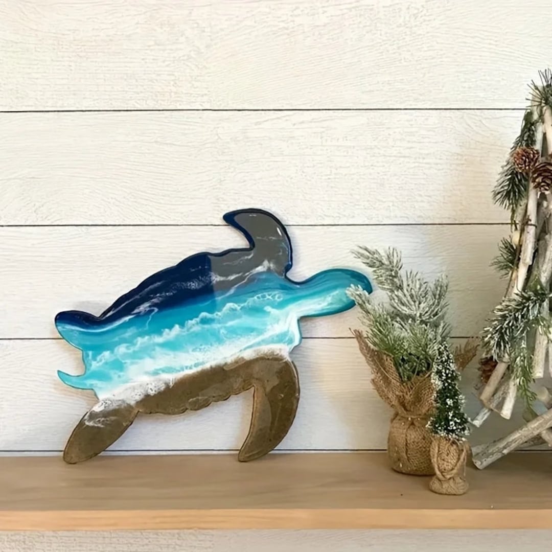 Large Sea Turtle Tray Mold. Sea Turtle Mold. Resin Tray Mold. Kitchen ...