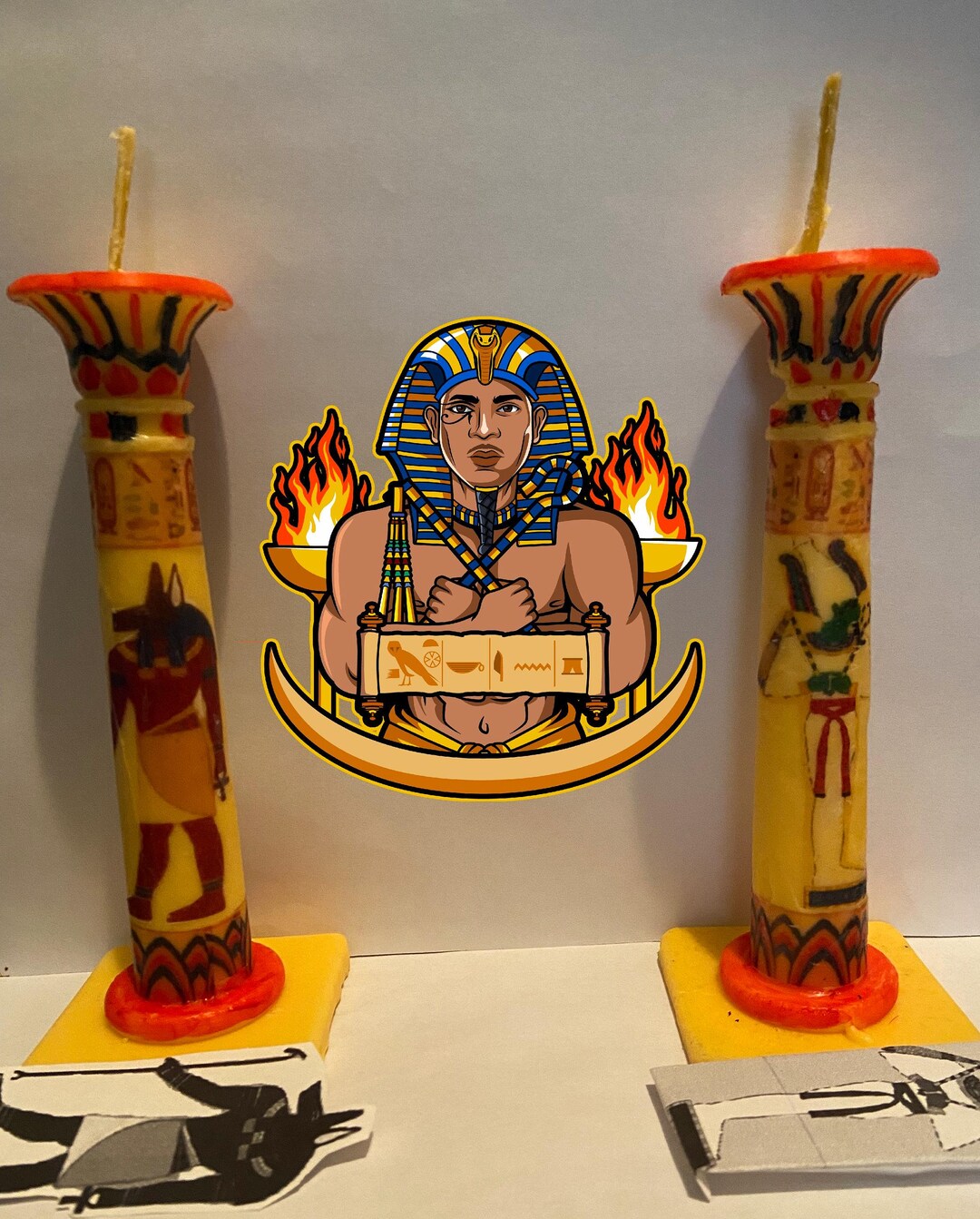 Pillars of the Gods - Unique Egyptian Pillar Candles Made by Kemet King ...