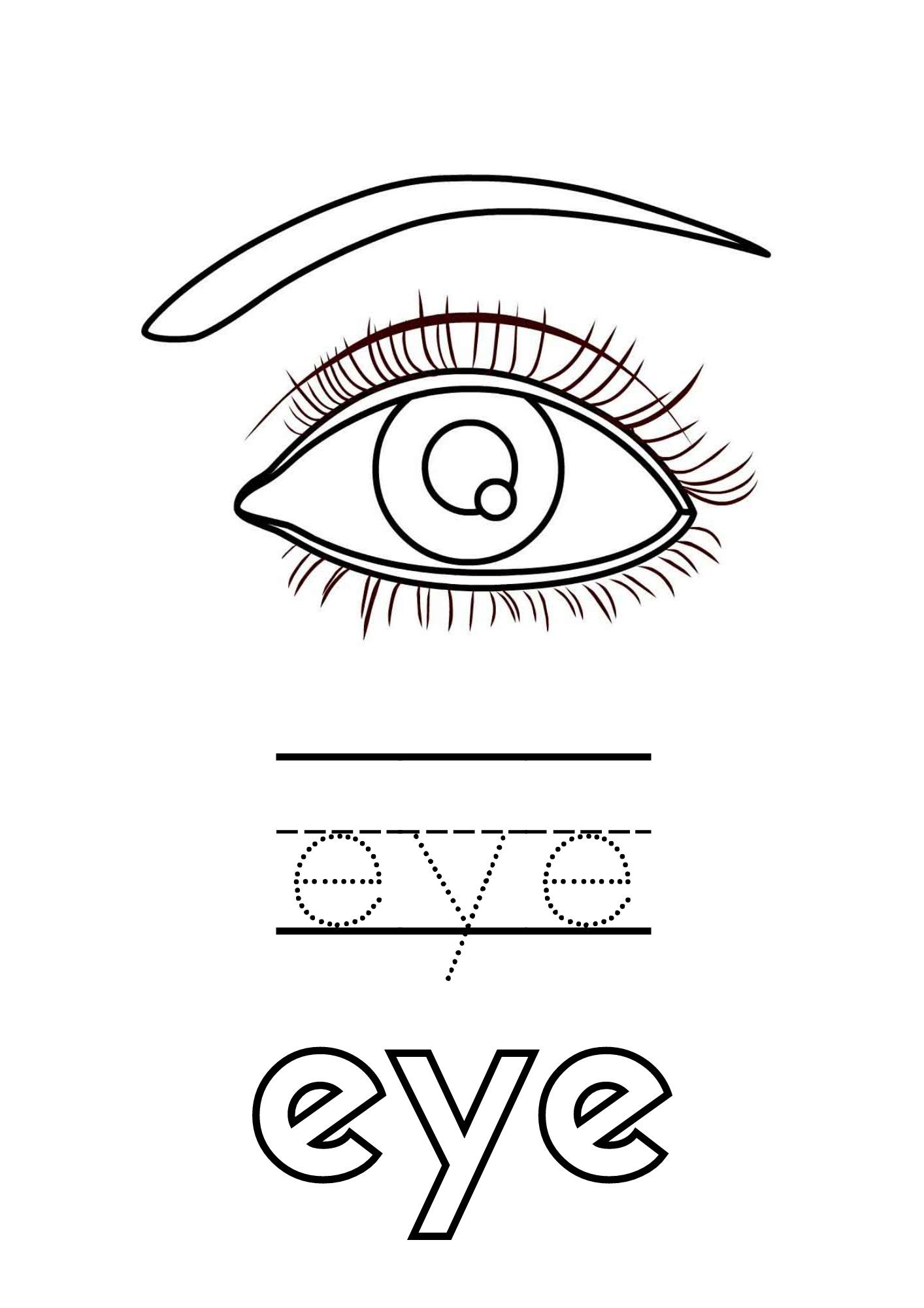 12 My Body Parts Worksheets Printable Tracing Coloring - Etsy