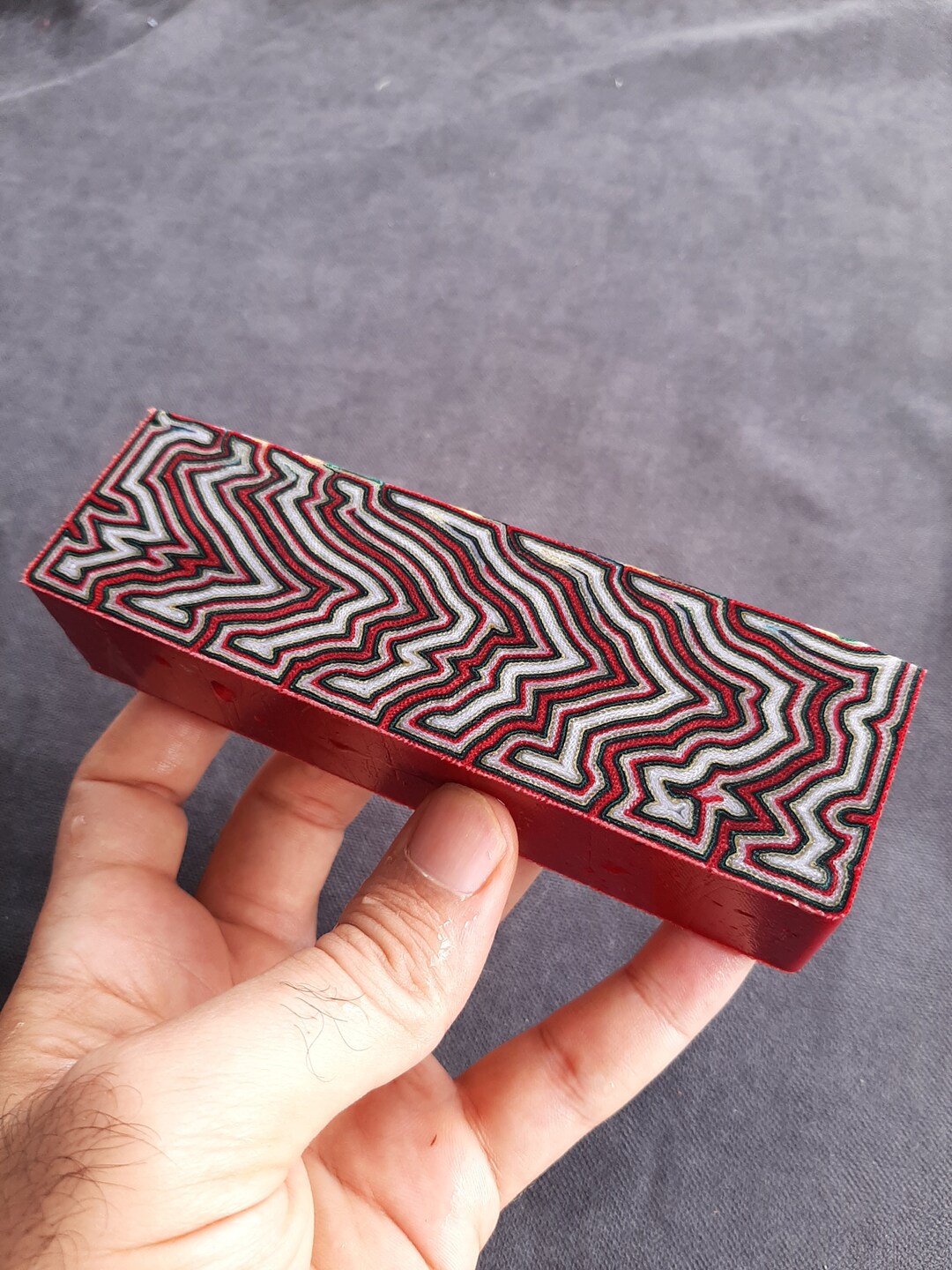 Canvas Micarta Knife Block Knife Handle Paracord Beads Key Fob Pen ...