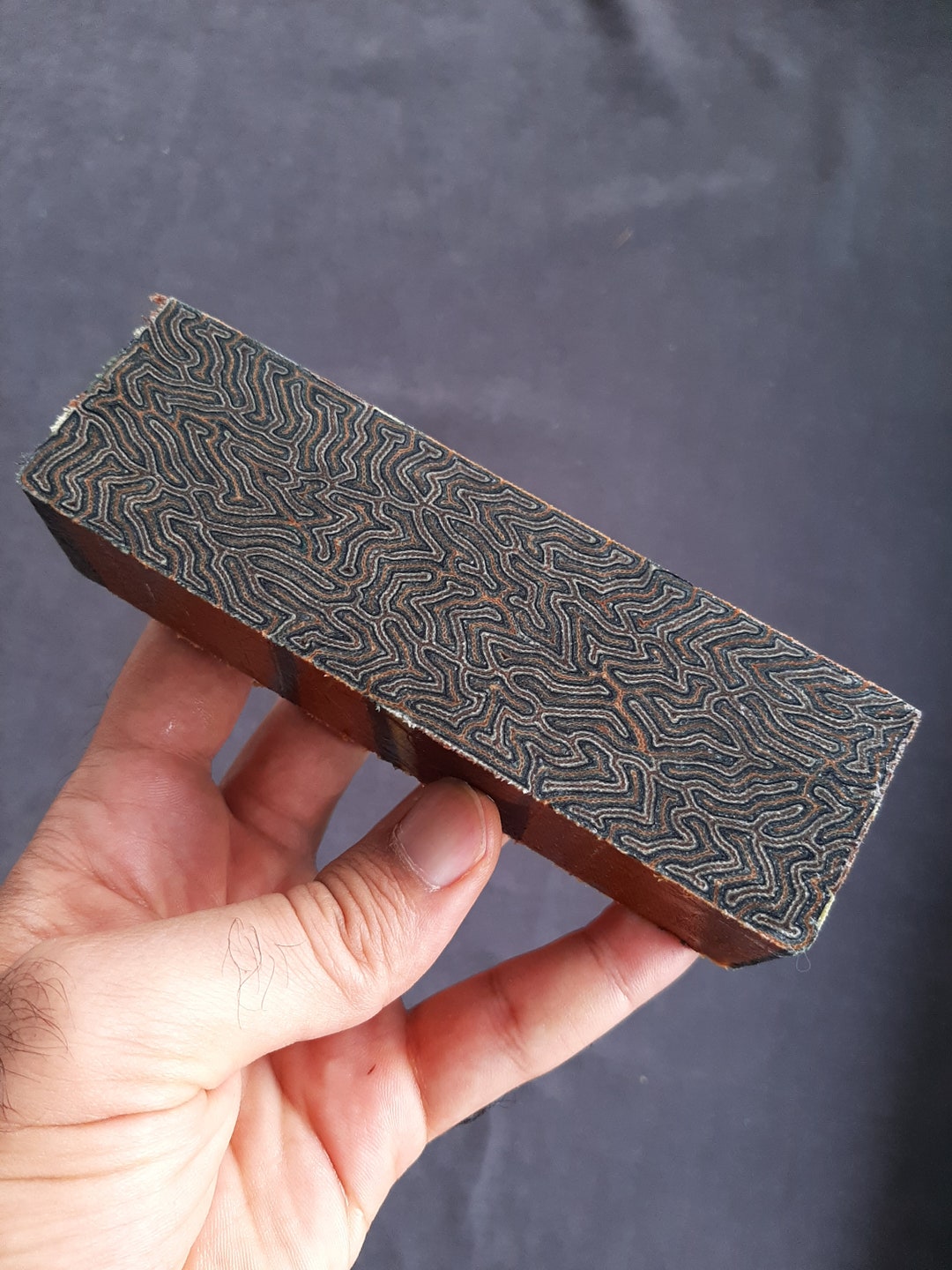 Damacarta Canvas Micarta Knife Block Knife Handle Paracord Beads Key ...