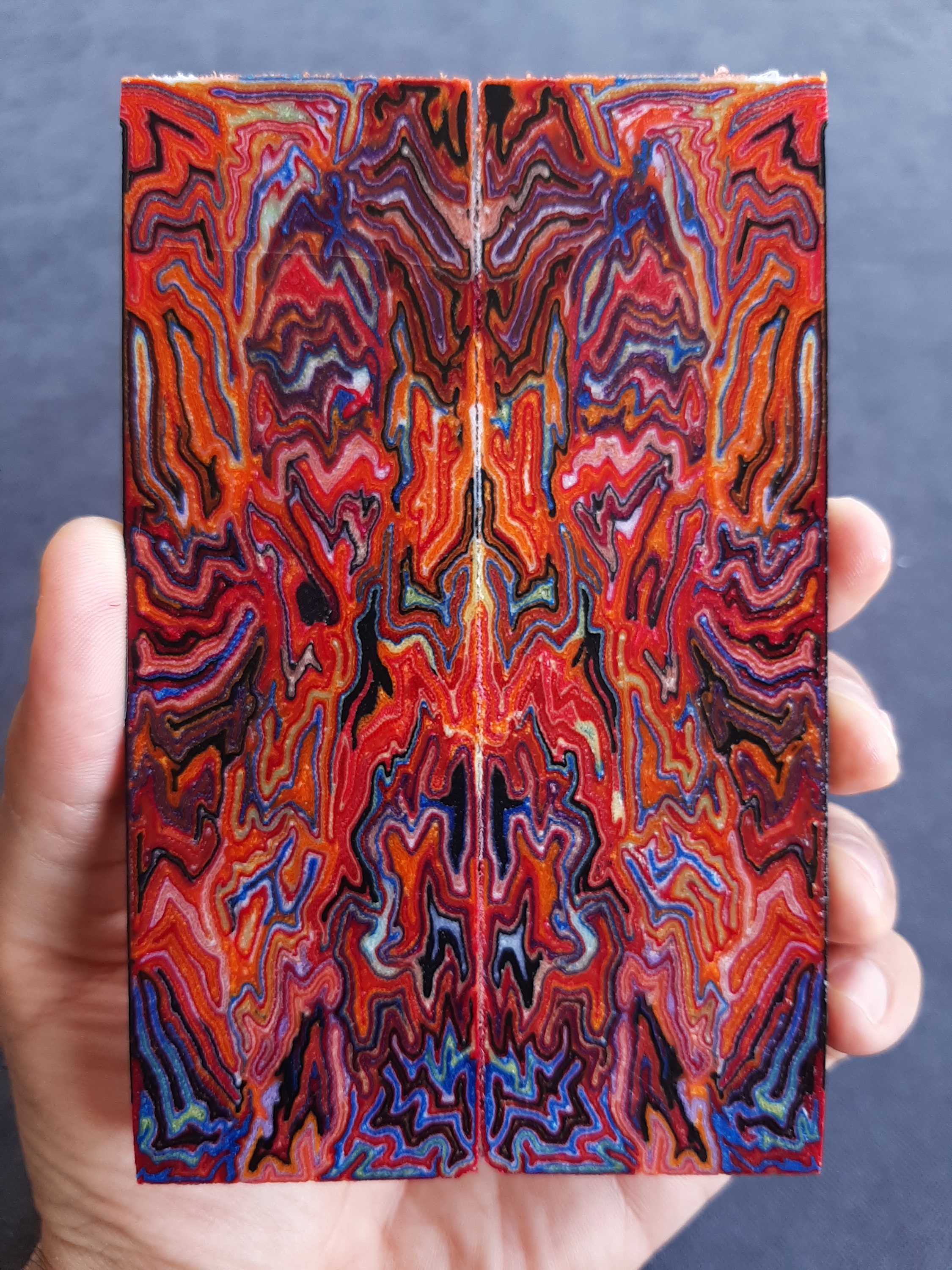 Damacarta™ Micarta Knife Scales 9mm 0.35 Inch Knife Handle Paracord ...