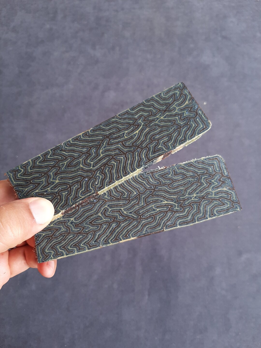 Damacarta Micarta Knife Scales 9mm 0.35 Inch Knife Handle Paracord ...