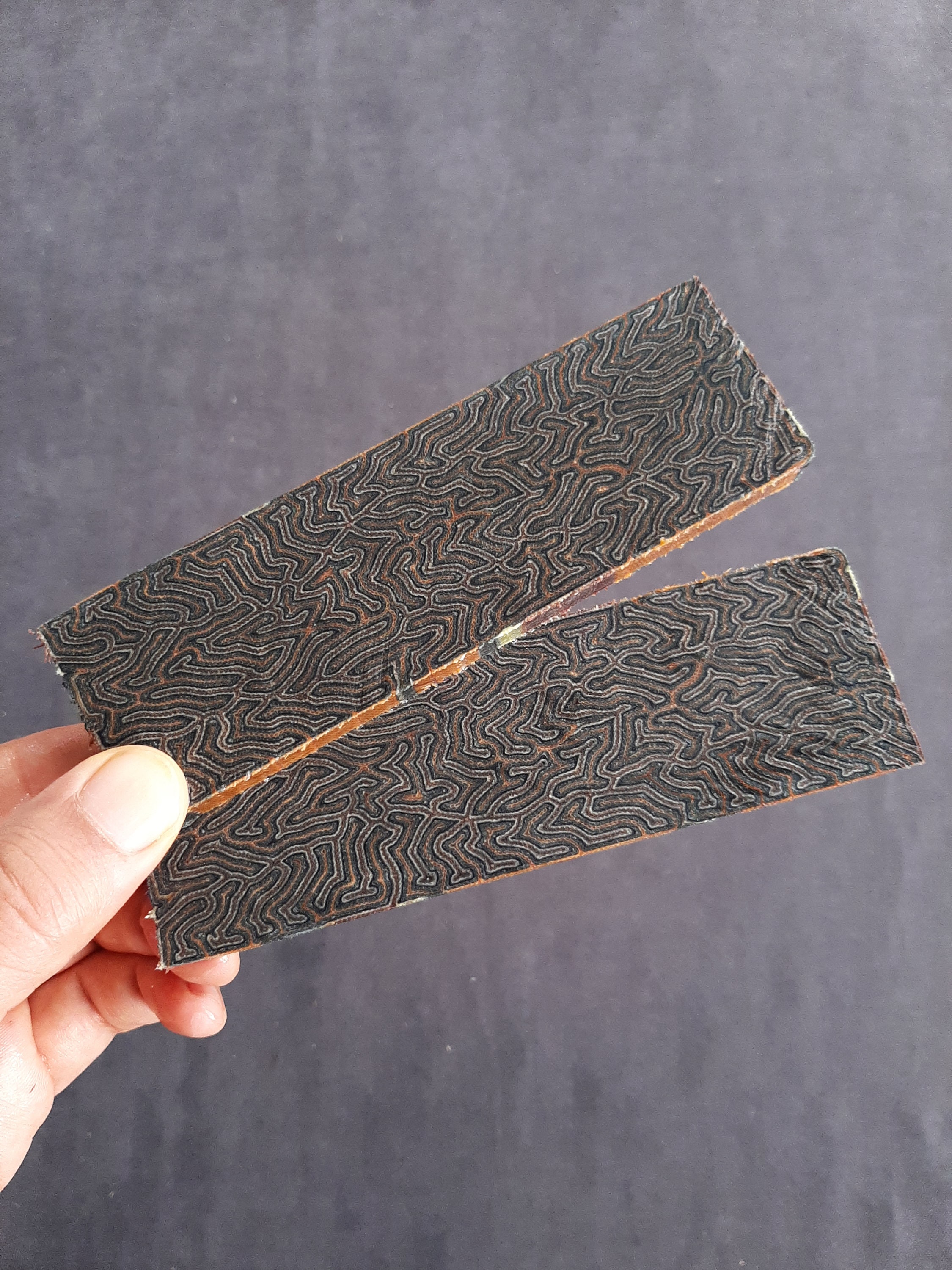 Damacarta™ Micarta Knife Scales 9mm 0.35 Inch Knife Handle Paracord ...