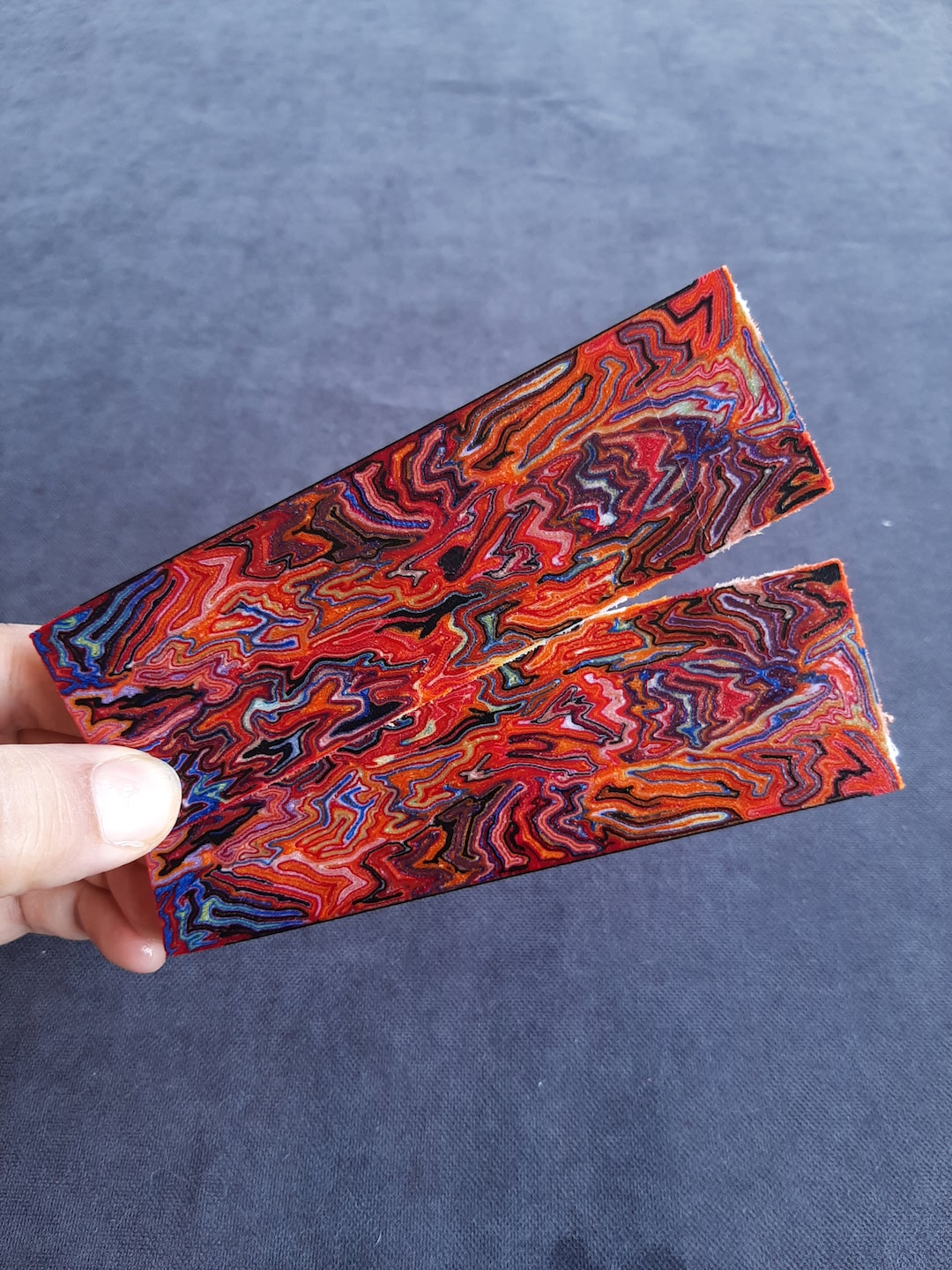 Damacarta™ Micarta Knife Scales 9mm 0.35 Inch Knife Handle Paracord ...