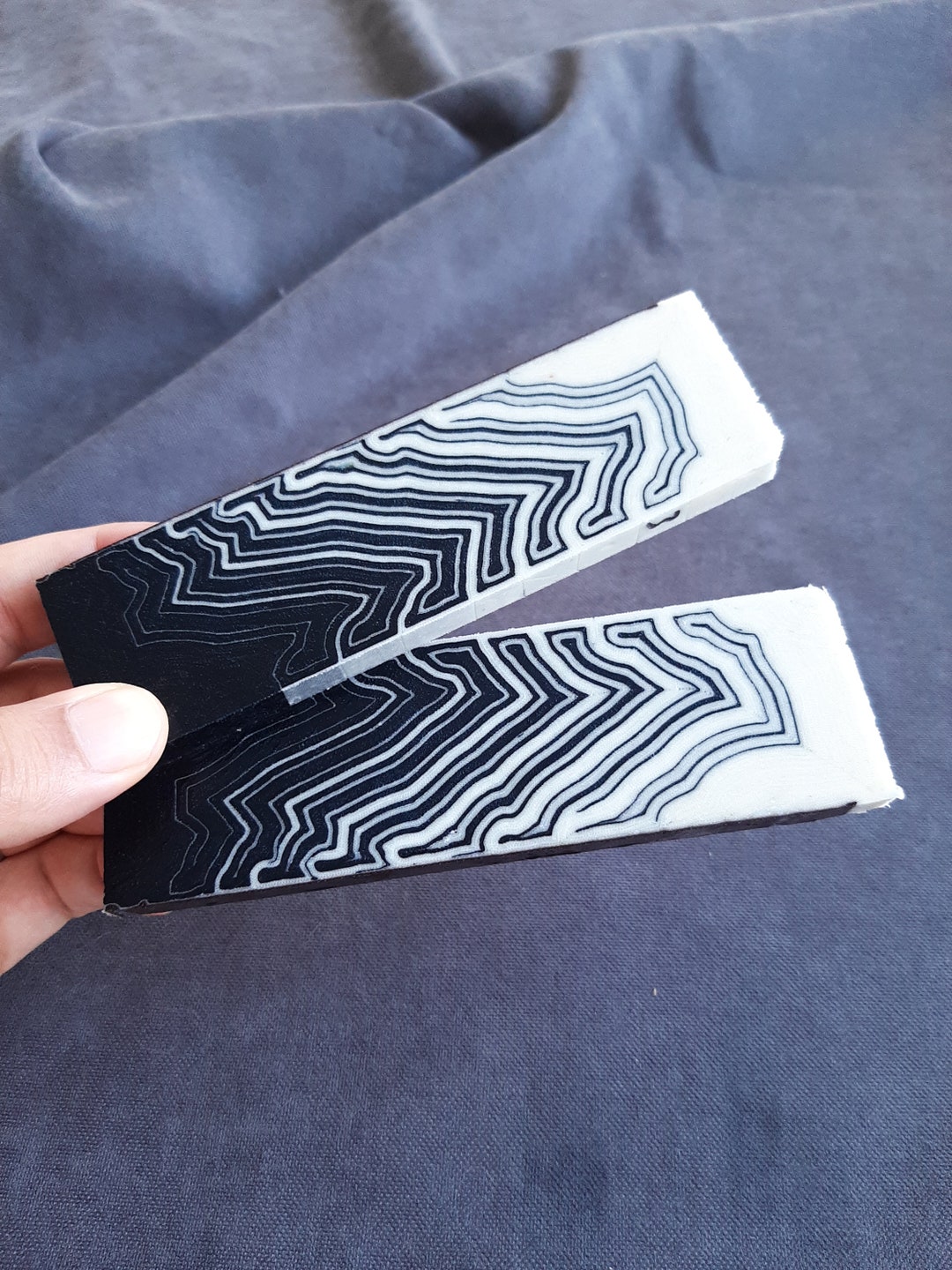 Damacarta™ Micarta Knife Scales 9mm 0.35 Inch Knife Handle Paracord ...