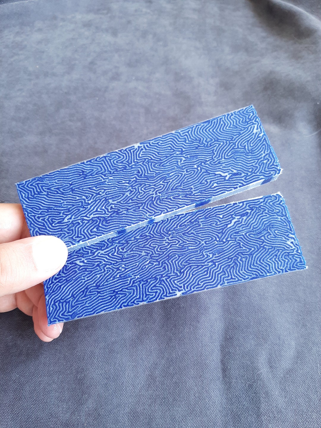 Canvas Micarta Knife Scales 5mm 3/16 Inch Knife Handle Folding Knife ...