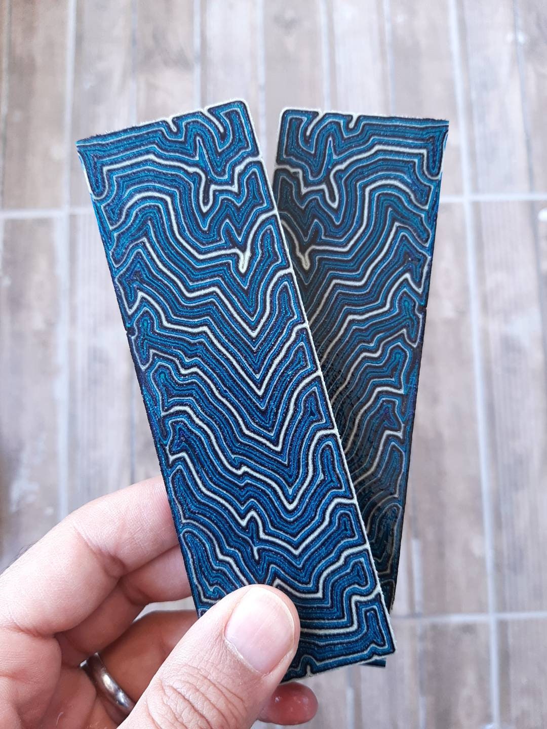 Damacarta Micarta Knife Scales 9mm 0.35 Inch Knife Handle Paracord ...