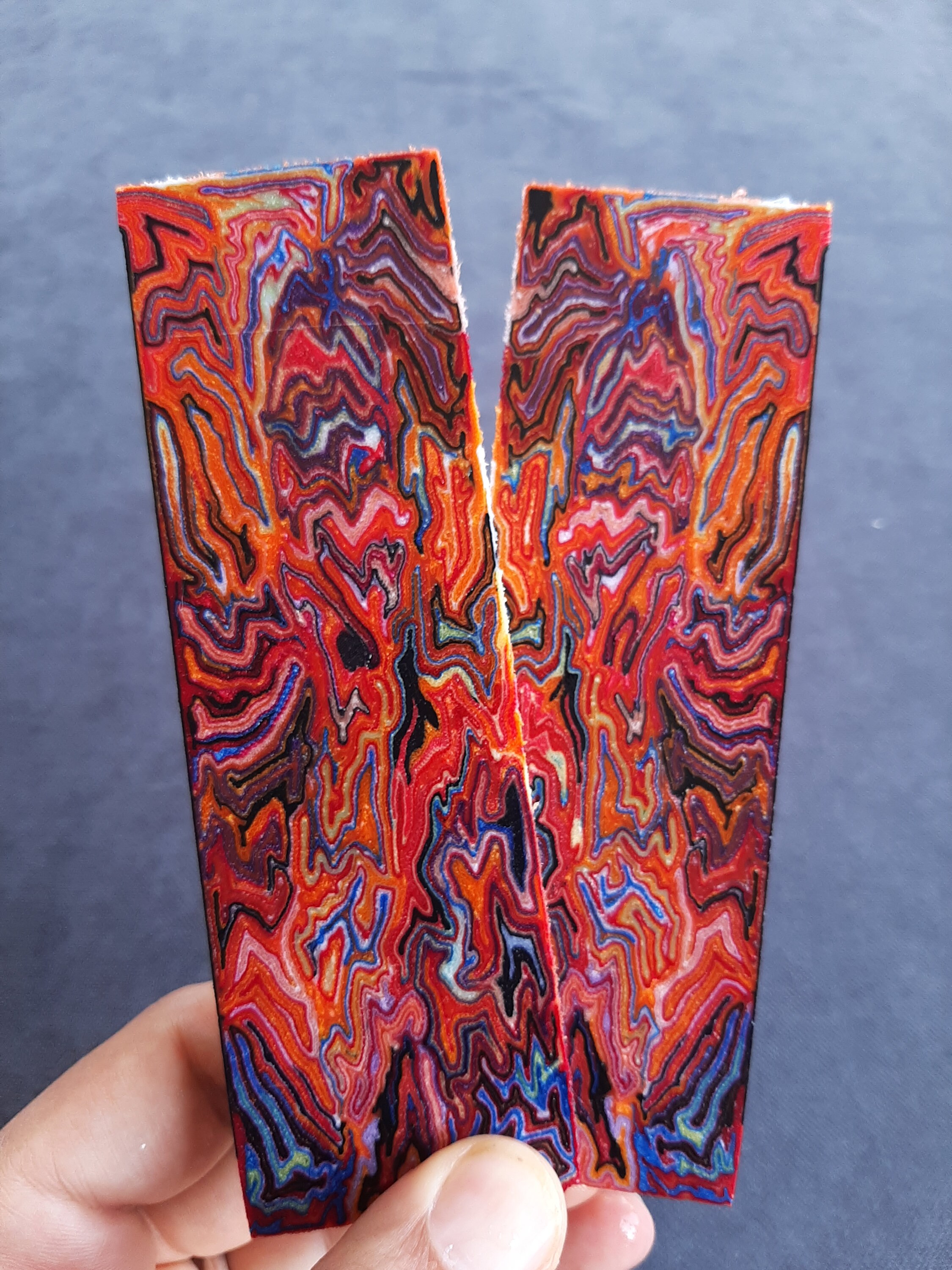 Damacarta™ Micarta Knife Scales 9mm 0.35 Inch Knife Handle Paracord ...