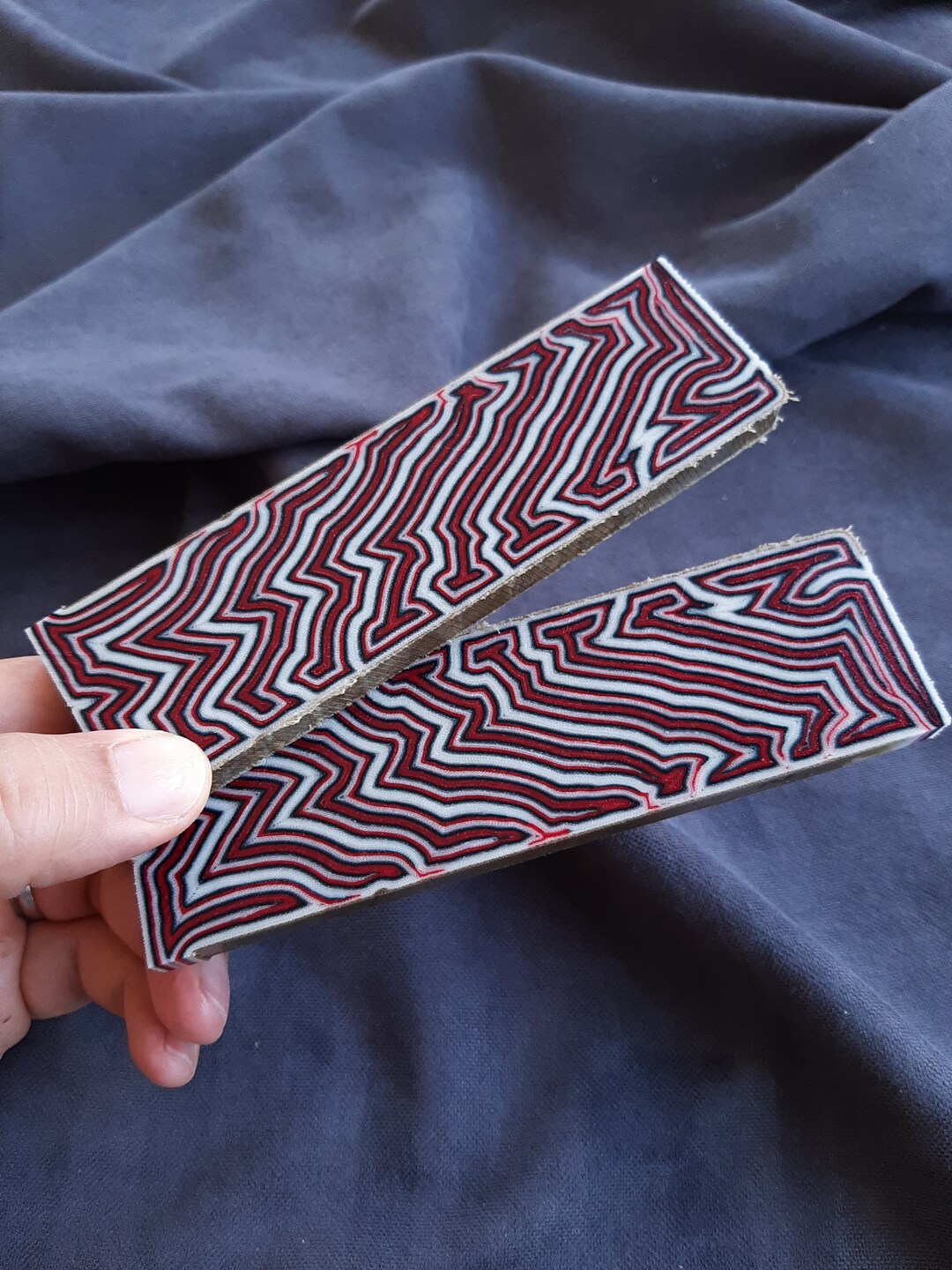 Damacarta™ Micarta Knife Scales 9mm 0.35 Inch Knife Handle Paracord ...