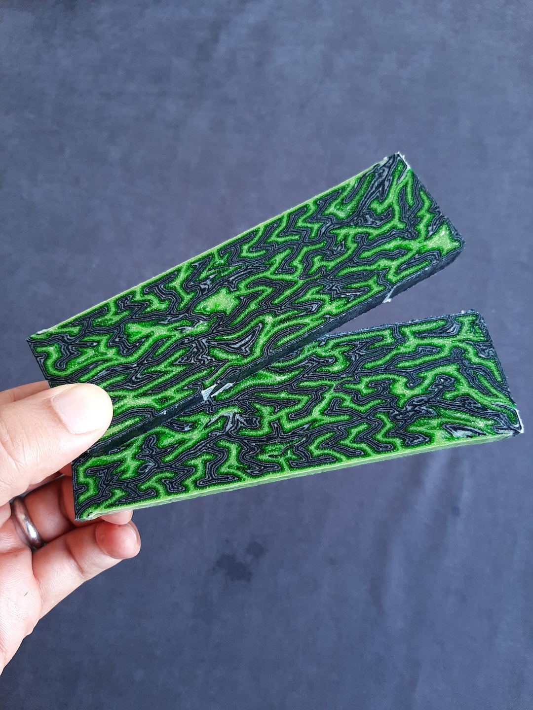 Damacarta Micarta Knife Scales 9mm 0.35 Inch Knife Handle Paracord ...